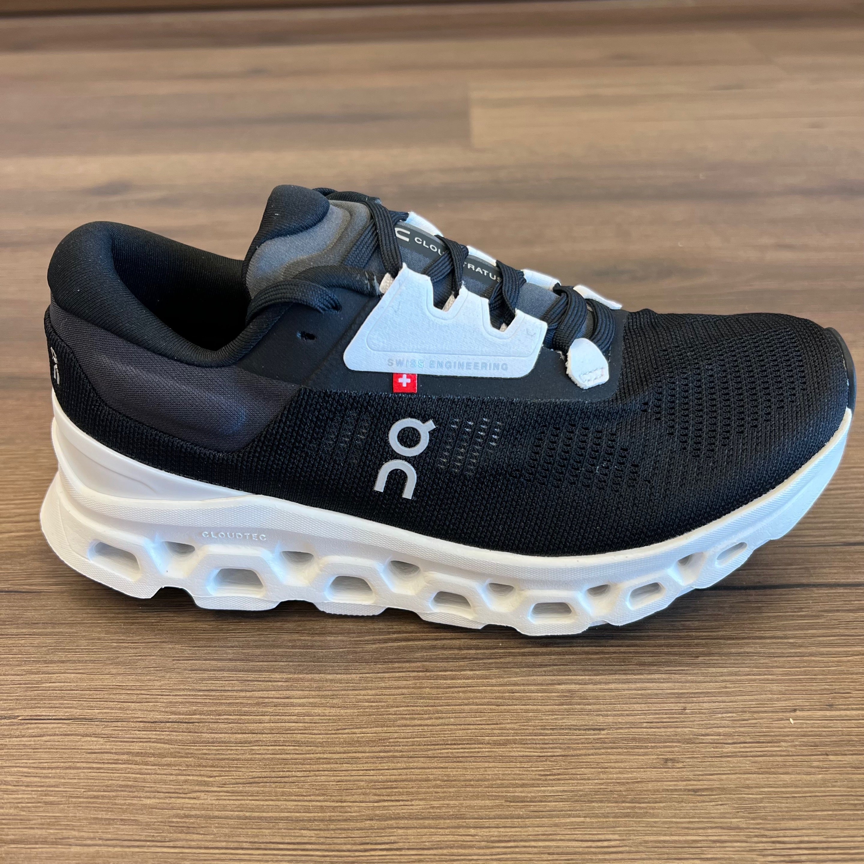 On - Men's - Cloudstratus 3 - 3MD30111197 - Black/Frost | Solid Rock ...